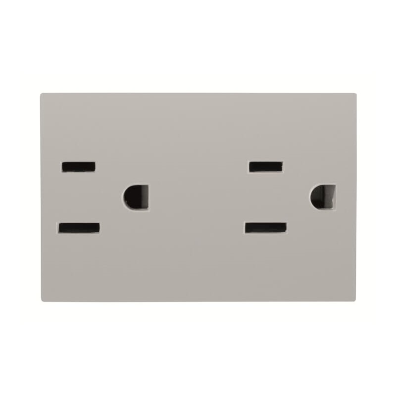 2CLA232800N1301 N2328 PL NIESSEN Base duplex 2P+T nema PL