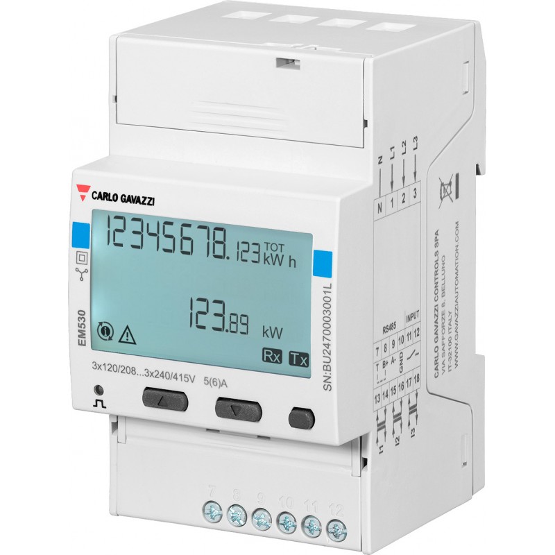 080Z2130 DANFOSS REFRIGERATION 3PH ENERGY METER CT 5A RS48..
