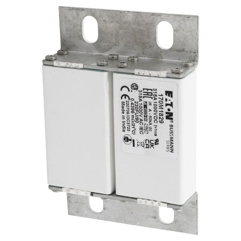 170M1829 EATON ELECTRIC FUSE 315A 1000V DC IEC aR 230FU/90..