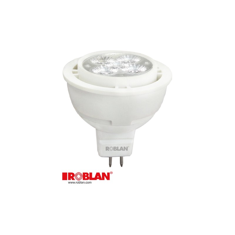LEDSKYMR167C ROBLAN LED Dicroico MR16 6,5W SMD 60º Cálido