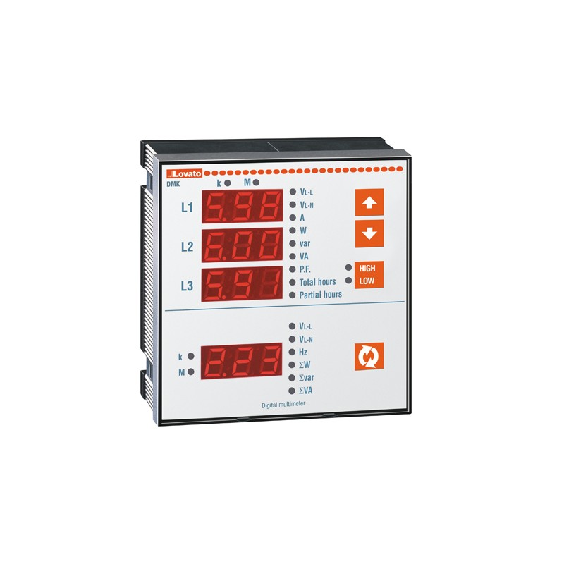 DMK21 LOVATO FLUSH-MOUNT LED MULTIMETER, NON EXPANDABLE, 4..