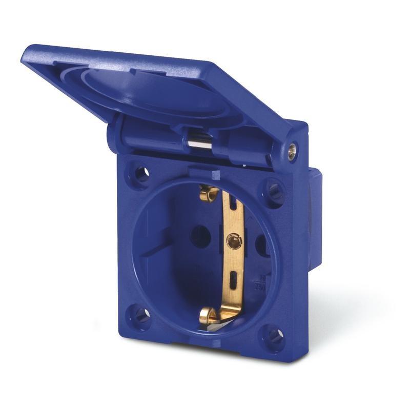 570.2061 SCAME PANEL MOUNTING SCHUKO SOCKET OUTLET 2P+E El..