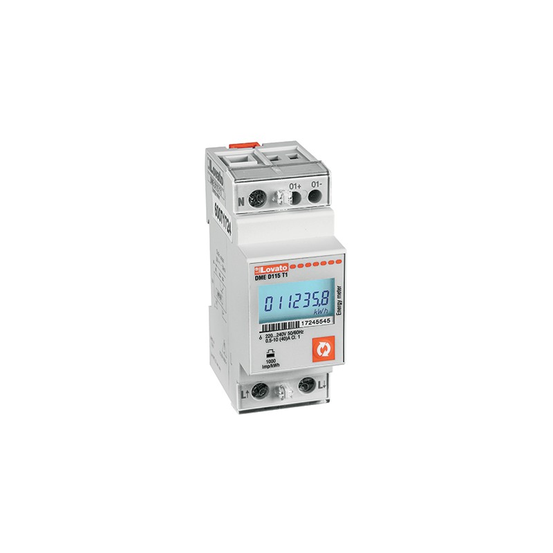 DMED115T1 LOVATO ENERGY METER, PHASE UNIQUE, NON EXTENSIBL..