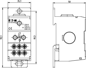 BPZ-KB-6/160-ALU 102704 1243562 EATON ELECTRIC Terminal bl..